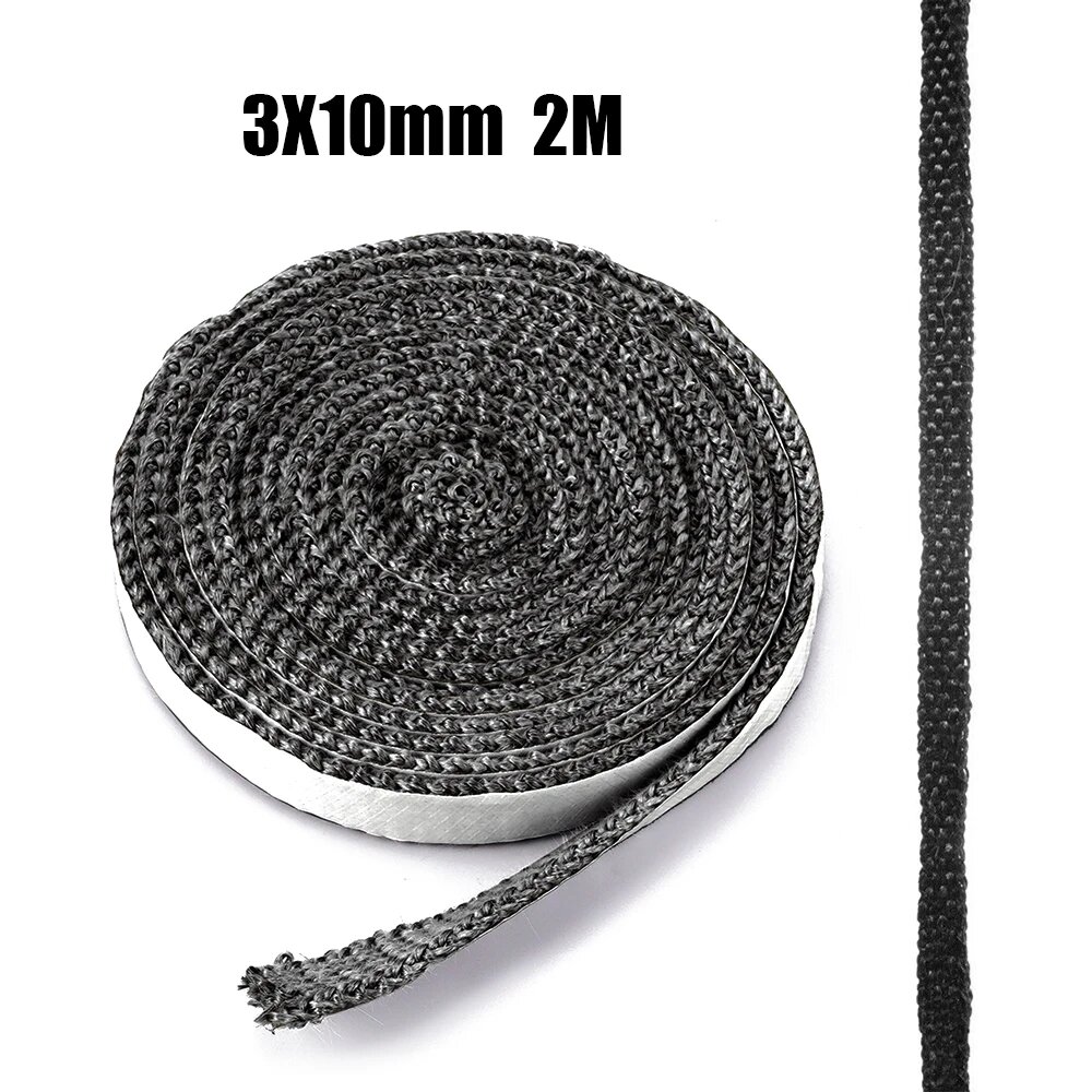 Уплотнительный шнур 10mmx3mm черный 2 м