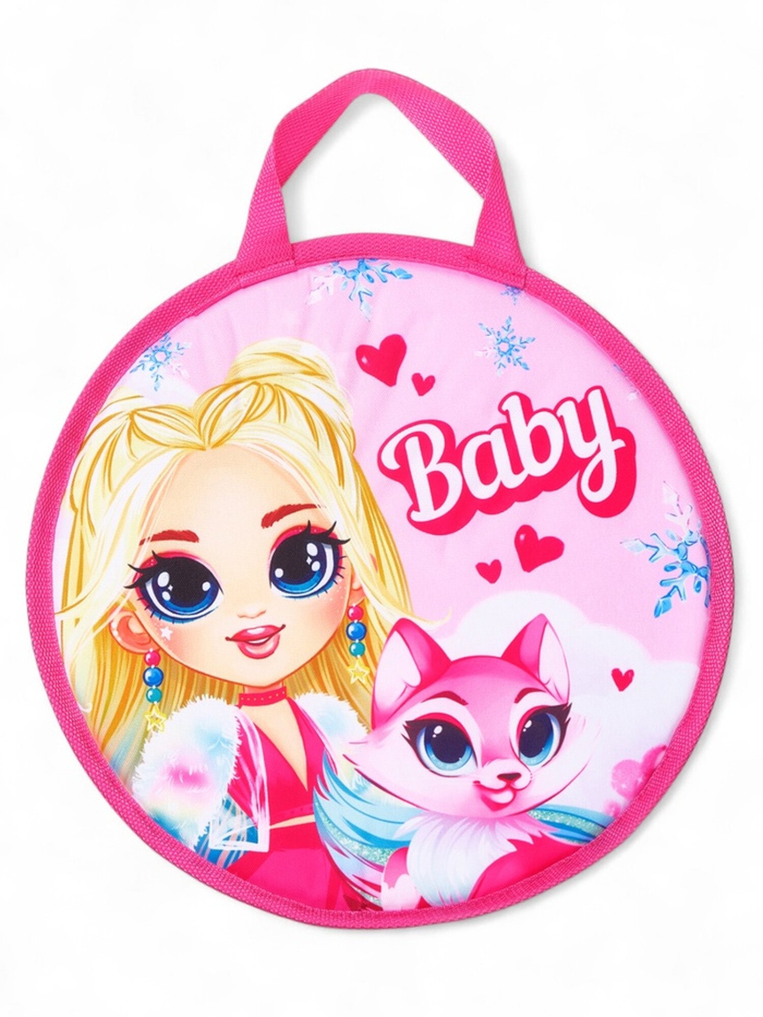 Ледянка Winter Star "BABY", для девочек, мягкая, диаметр 35 см