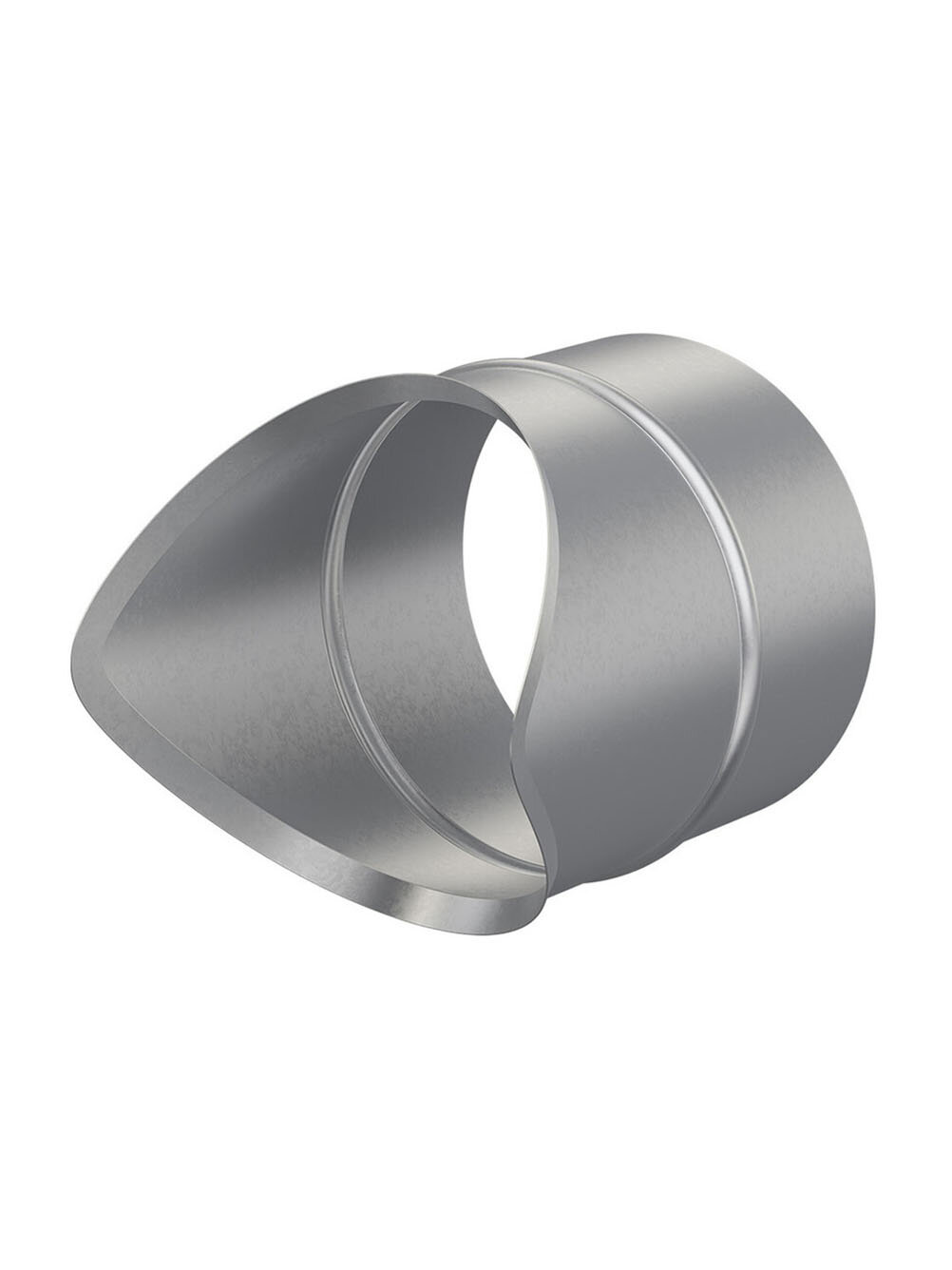 Врезка для круглых воздуховодов d125х125 мм оцинкованная