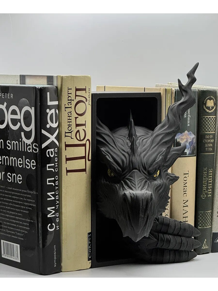 "Дракон ночи" - декоративный держатель для книг