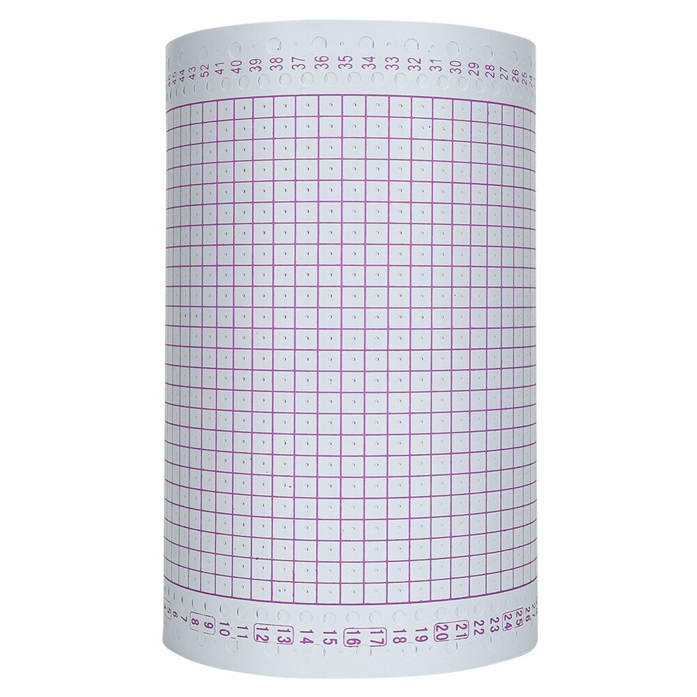 Красная перфокарта, 24 стежка, аксессуары для вязальных машин, 100 шт./рулон, вязальный инструмент для замены деталей вязальной машины