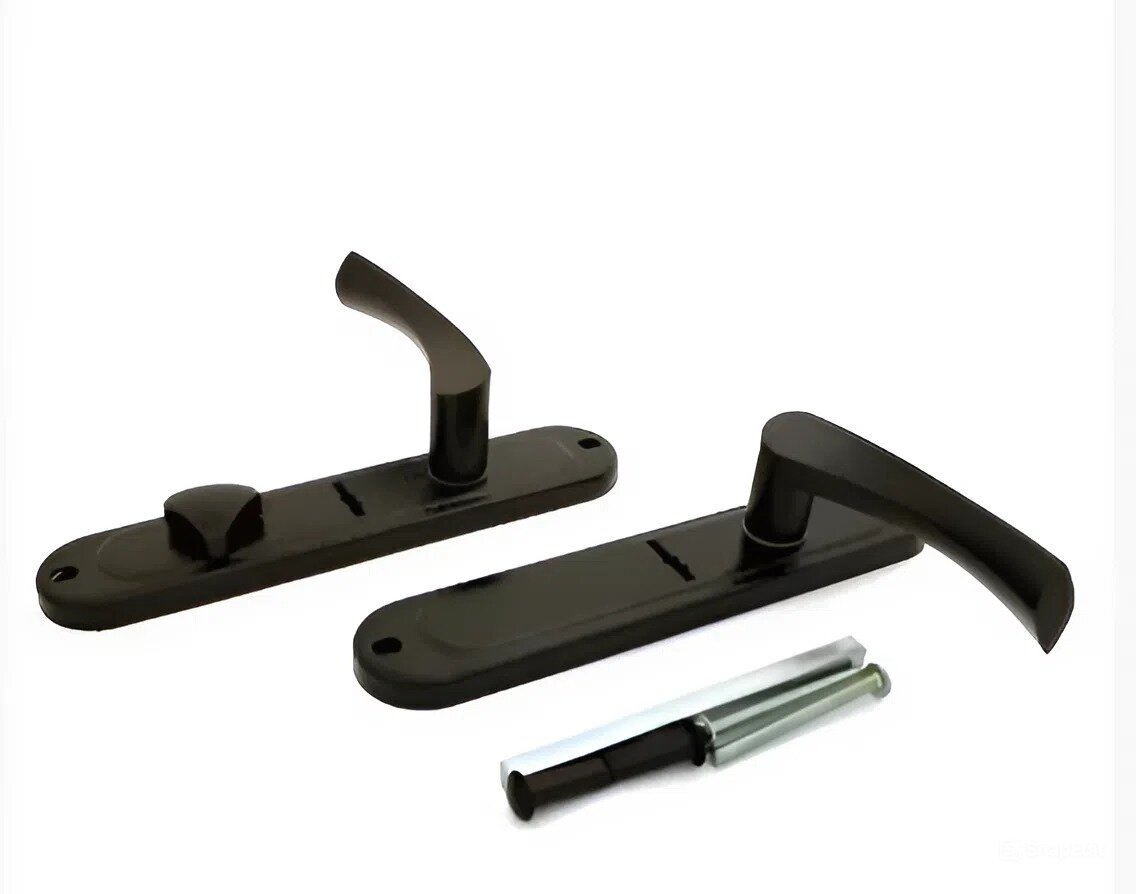 Ручка дверная под сувальдный замок эльбор Капля 4.643 медный антик правая