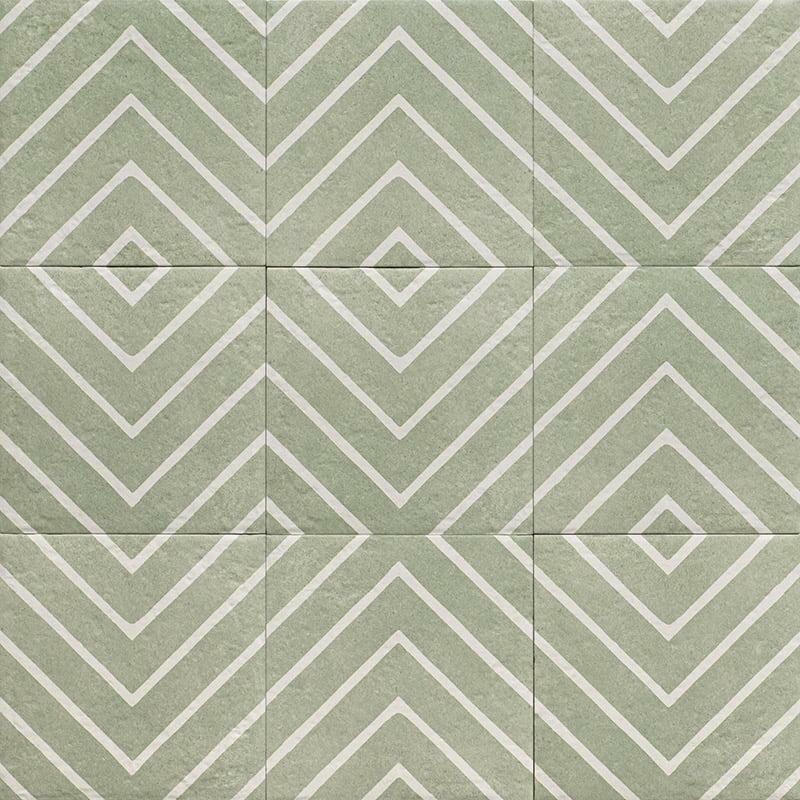 Керамический декор Mainzu Green Garden Decor Green One 20х20 20x20 Матовая Зеленый