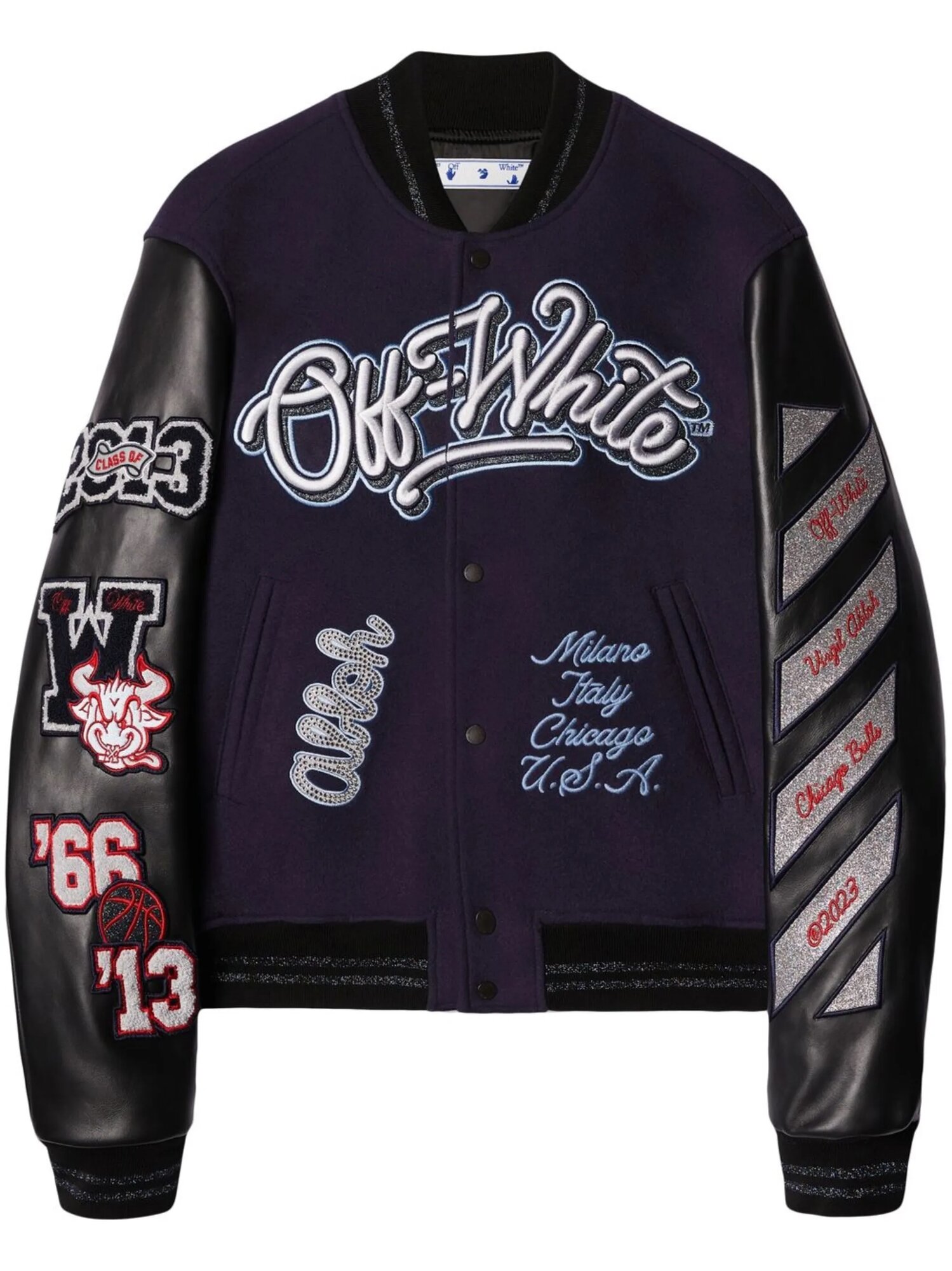 Бомбер Off-White™ Chicago Bulls Blue Varsity