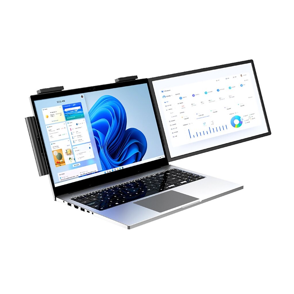 14-Футовый переносной внешний монитор для ноутбука с увеличенным разрешением экрана 1080P и поддержкой нескольких режимов работы