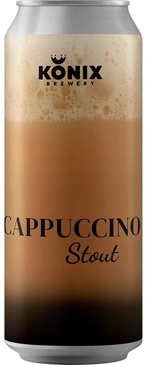 Пиво Konix Brewery, Cappuccino Stout, in can, 0.45 л
