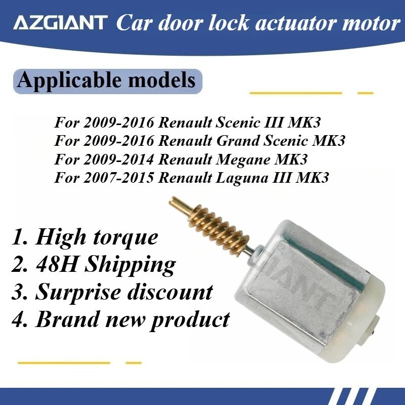 Для Renault Grand Scenic Megane Laguna 2009-2014 FC-280SC-18180 OEM привод дверного замка автомобиля сердечник двигателя 12 В ремонт силовой двигатель