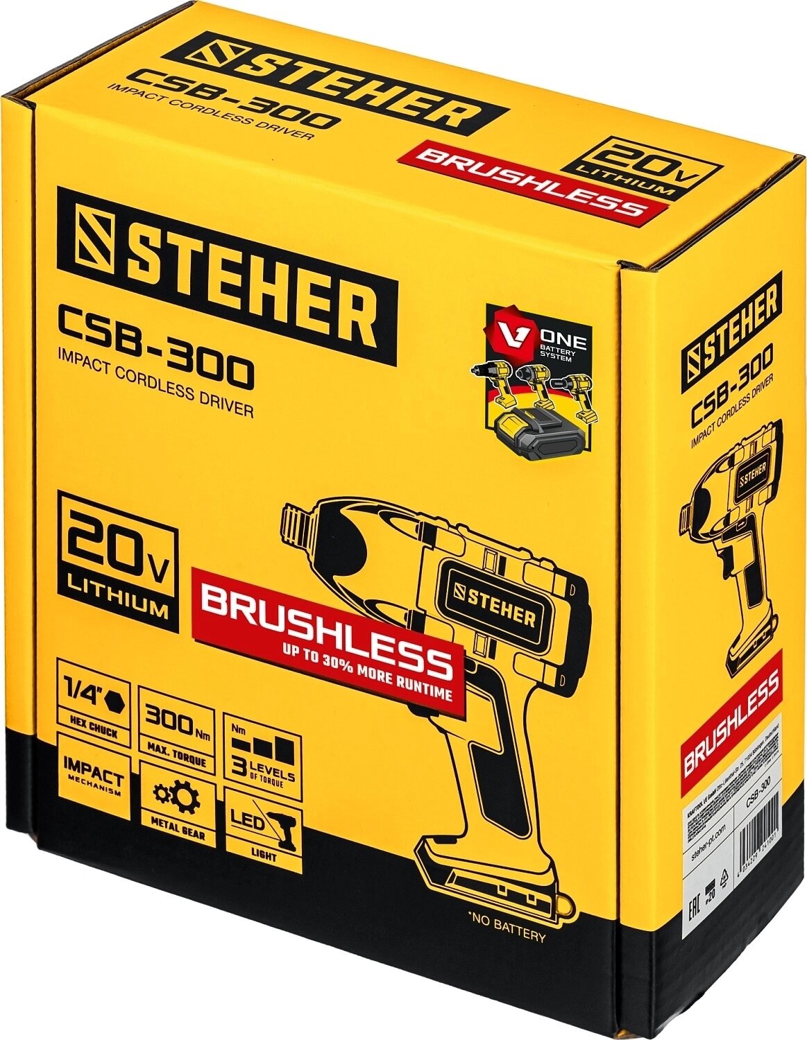 Бесщеточный винтоверт STEHER CSB-300