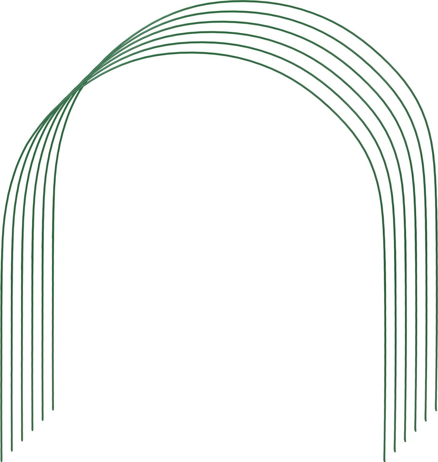 Набор дуг для парника Grinda длина 2.2 м, стальные, проволочные, 6 шт