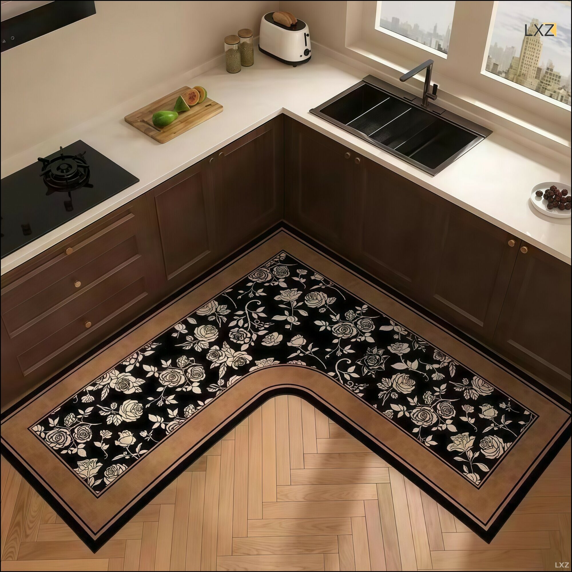 Эксклюзивный диатомитовый ковер Z339 100x100x45 см выполнен во французском стиле