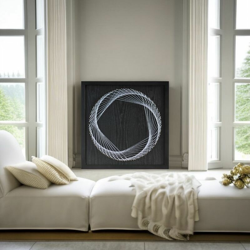 Набор для стринг-арта для Детей творчества Картина нитями 30х30cm Подарки для детей и подростков