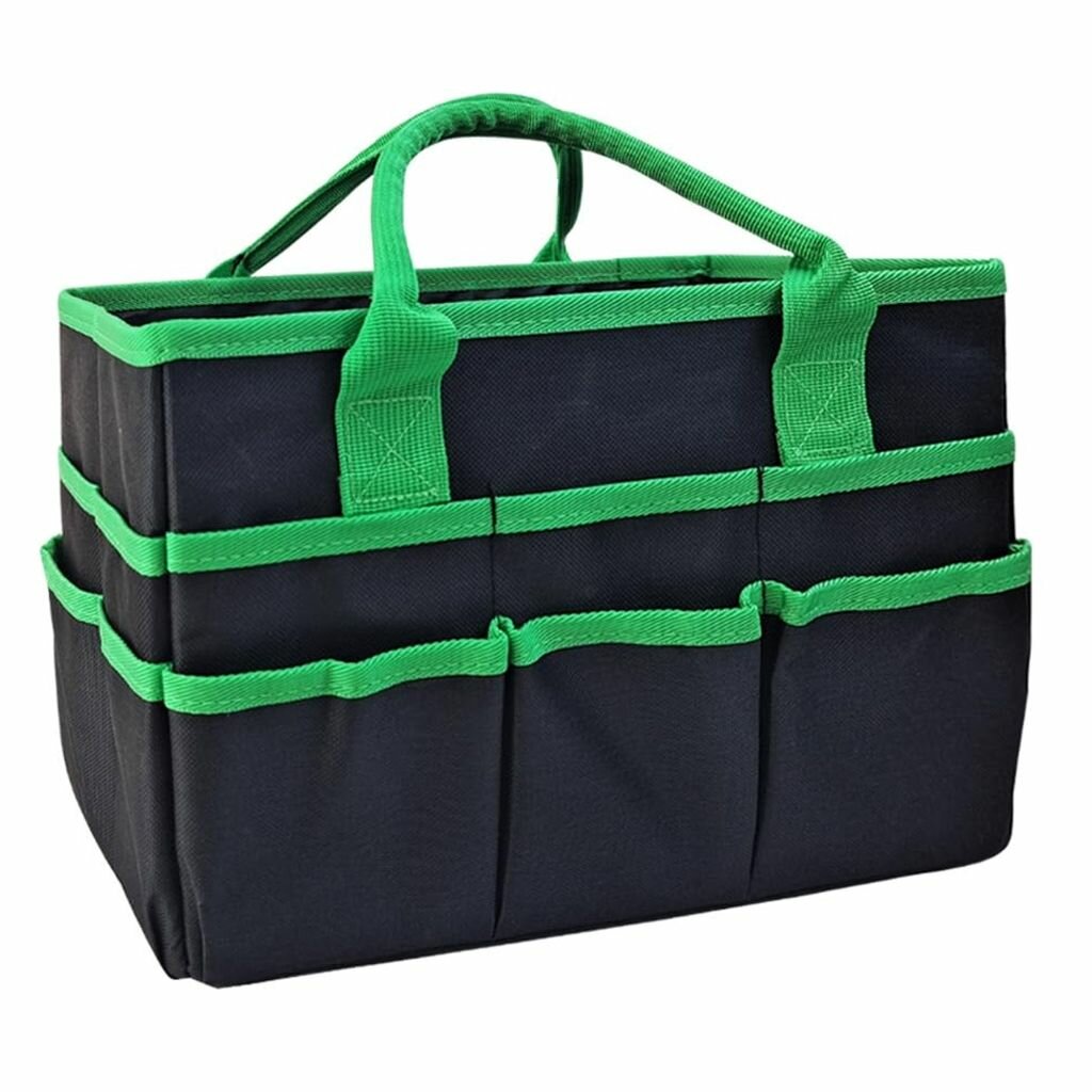 Переносная сумка для инструментов, (одна) сумка для садовых инструментов для садоводства-черно-зеленая