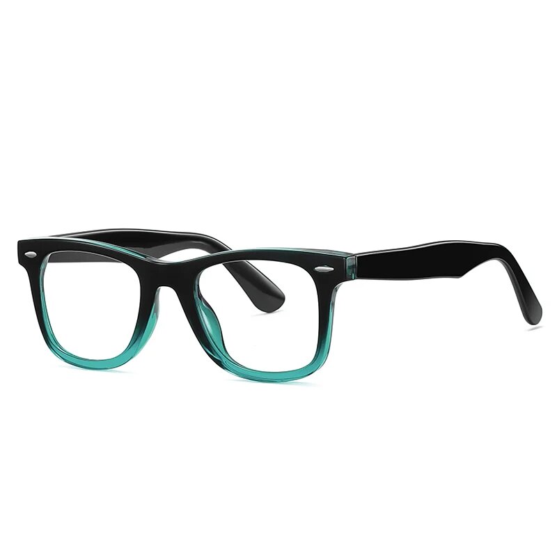 Квадратные очки для чтения Black Green +1.75