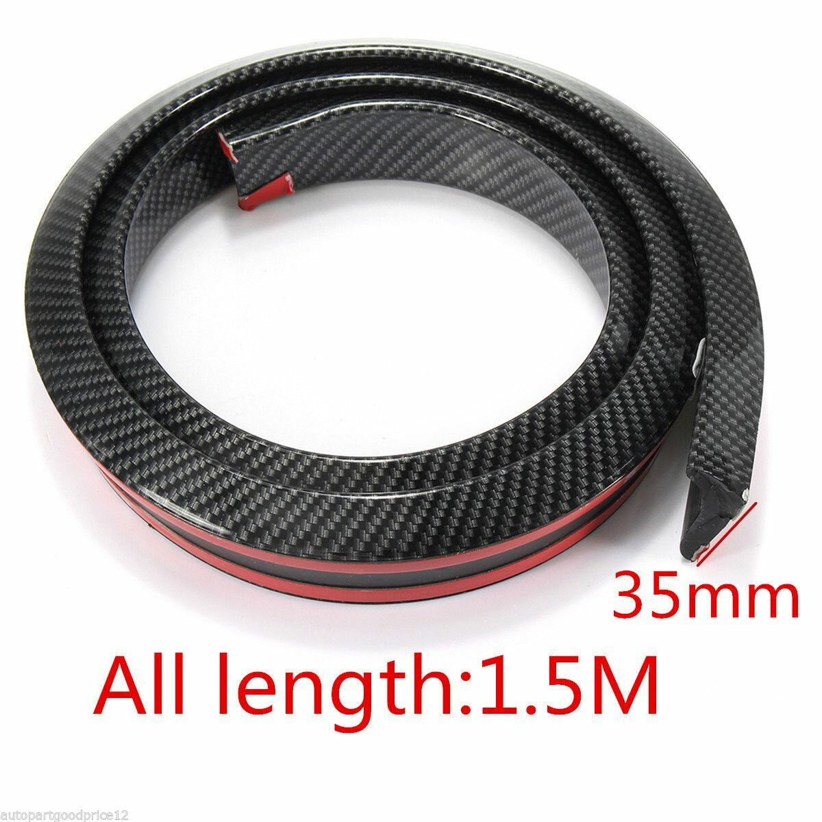 Спойлер из карбонового волокна для автомобиля 1,5 М, резиновый обвес, наклейка, узор