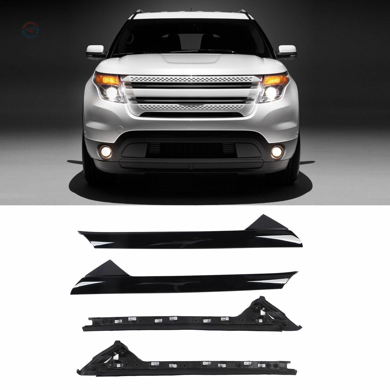 Накладка молдинга A-стойки лобового стекла для Ford Explorer 2011-2019 внутренняя и внешняя отделка, артикулы BB5Z-7803144-AA, BB5Z-7803137-BA