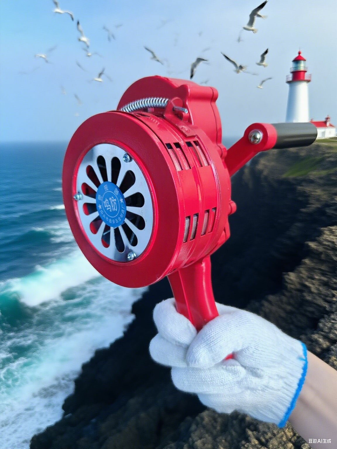 Переносная ручная сирена SY-100 (110 дБ) из алюминиевого сплава, дальность>1000 м