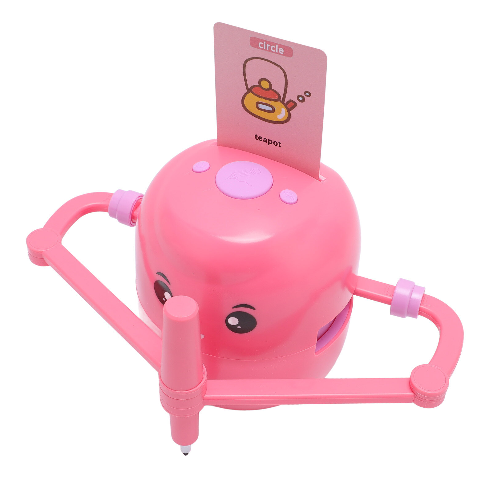 Smart Drawing Robot для детей арт интерактивный ранний образовательный автоматический рисовальный игрушка для детей 5 лет и старше розовый красный ABS 2400mAh встроенный аккумулятор 1 робот 1 рука 2 кисти 1 кабель зарядки 2 аксессуары 1 пачка карт 100