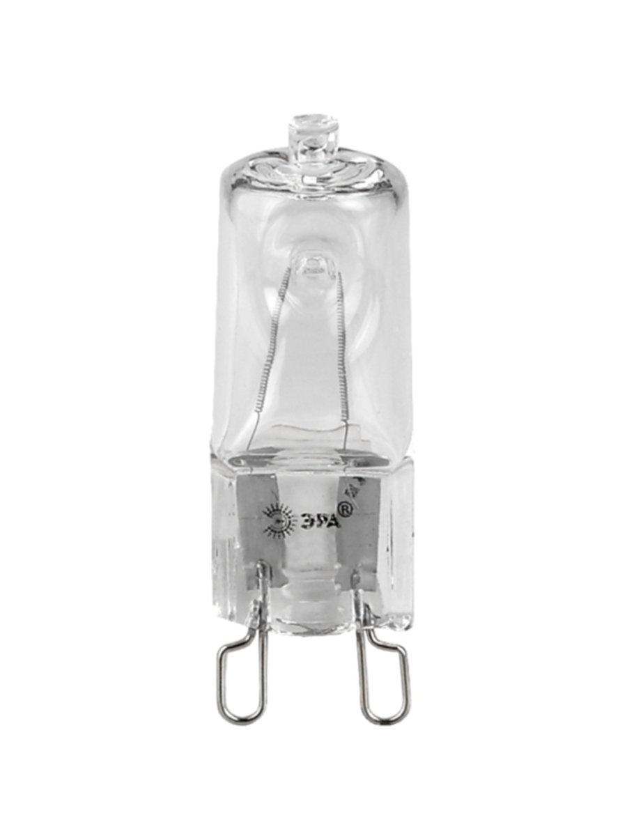Капсульная галогенная лампочка ЭРА 40Вт, 600Лм, 3000К, G9, теплый белый свет, прозрачная, капсула (комплект из 8 шт.)