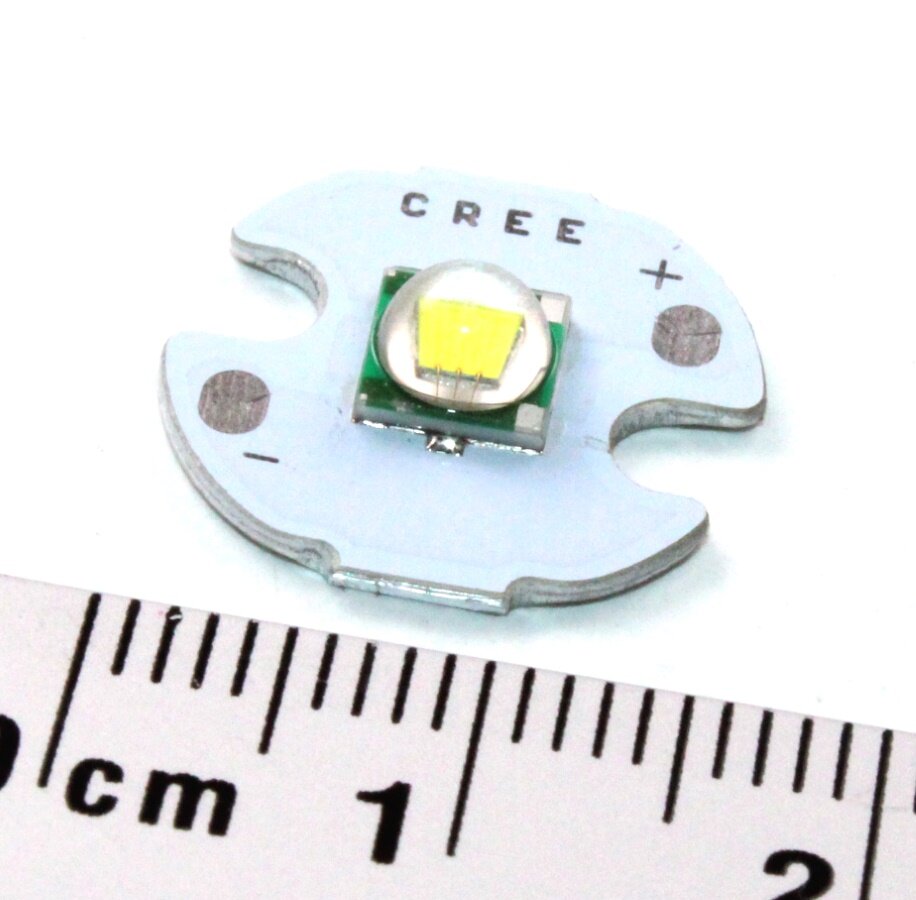 Star-10W 3000mA 3.5V 1200Lm CREE-XML-T6-10W White 6500k (на плате D-16мм), Мощный светодиод
