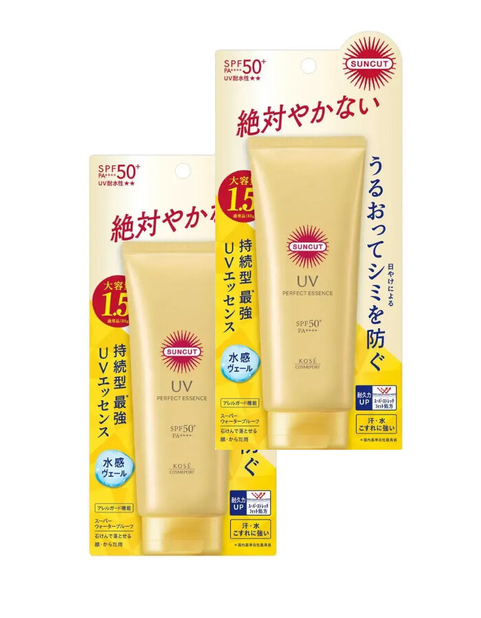 KOSE COSMEPORT "Suncut" Солнцезащитное молочко для лица и тела, 120 мл, в комплекте 2 штуки