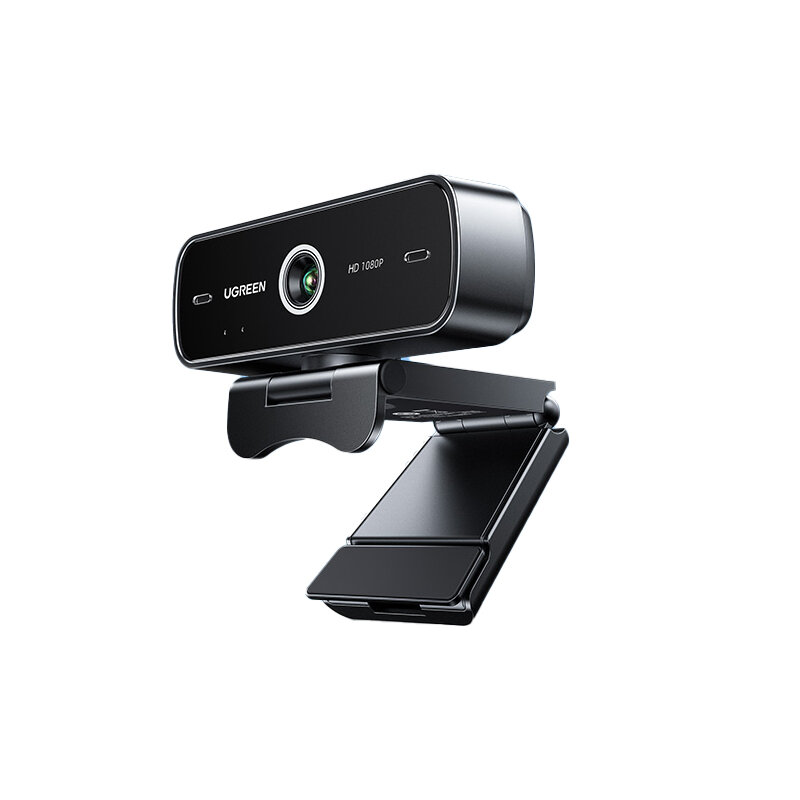 Веб-камера UGREEN FHD 2K, черная, 1080p, 2 мегапикселя, шумоподавление, plug and play, для ноутбуков