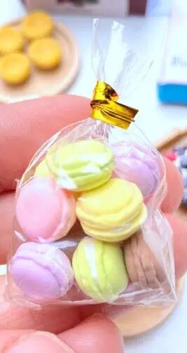 Миниатюрная еда для кукол FJ&LUK HOUSE 1 bag big macaron