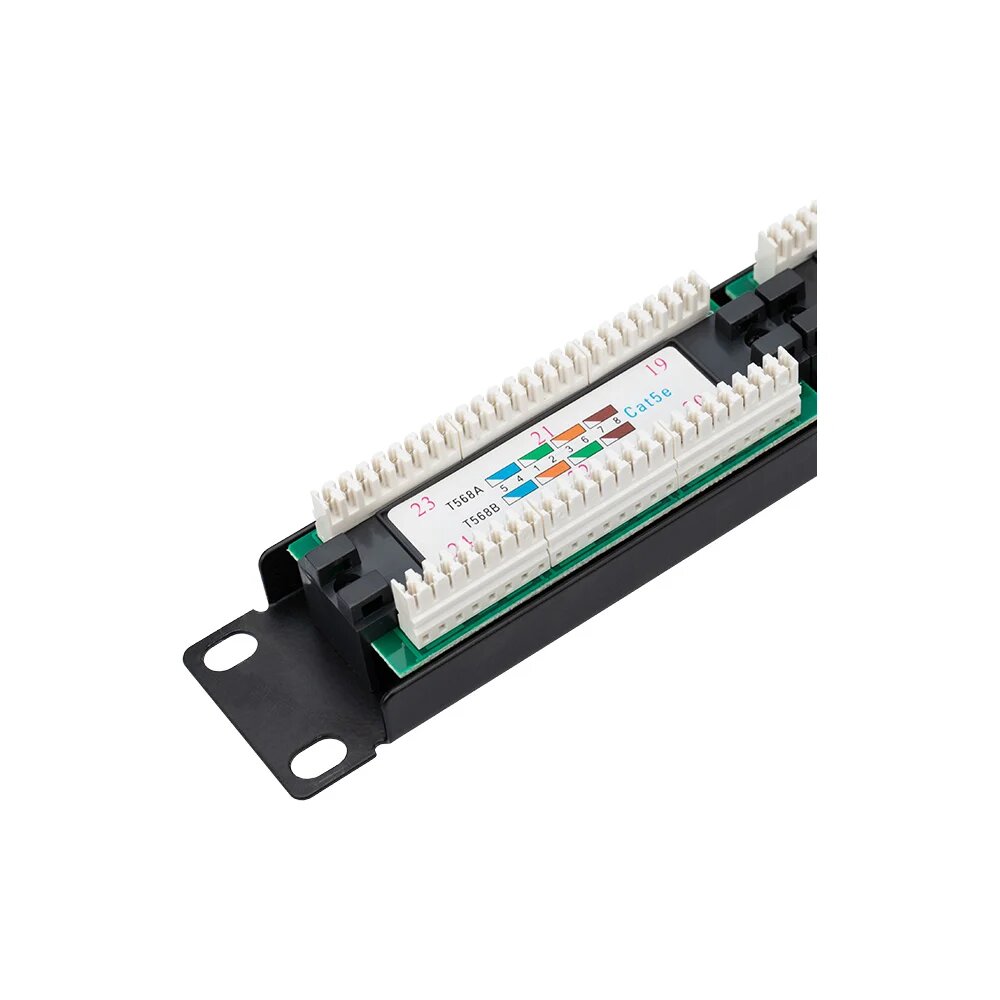 Патч-панель REXANT 19", 1U, 24 порта, UTP, RJ-45, CAT 5e 04-0021 — фото 1