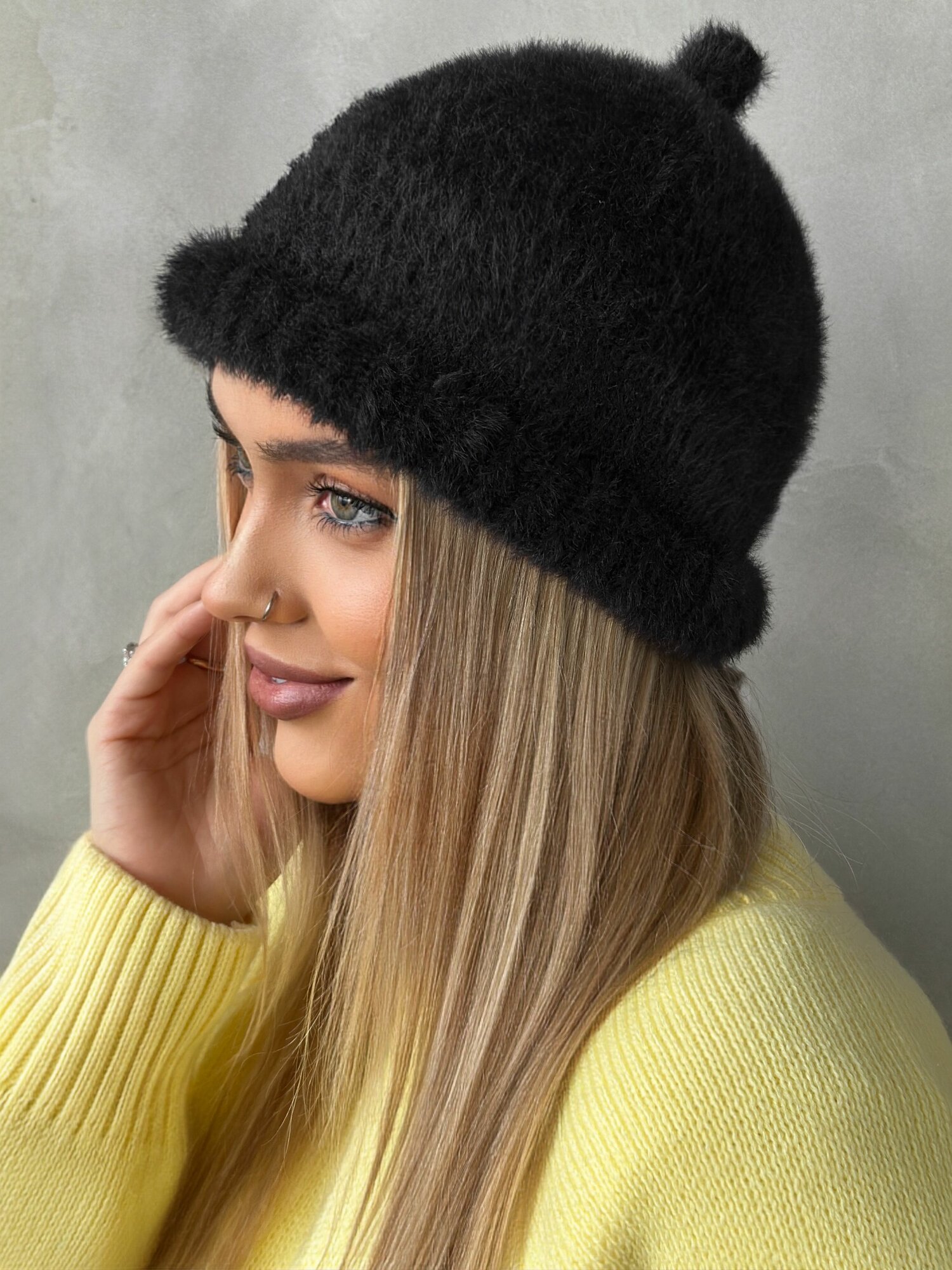 Шапка-бини Осень-зима 2025 для женщин