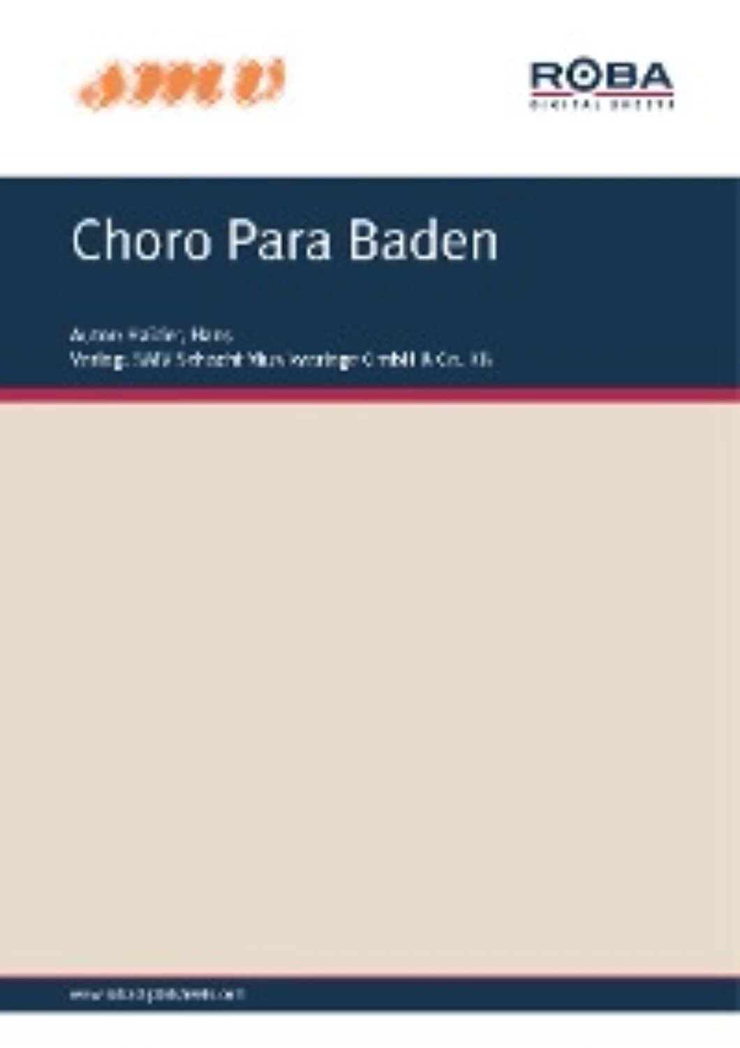 Choro Para Baden [Цифровая книга]
