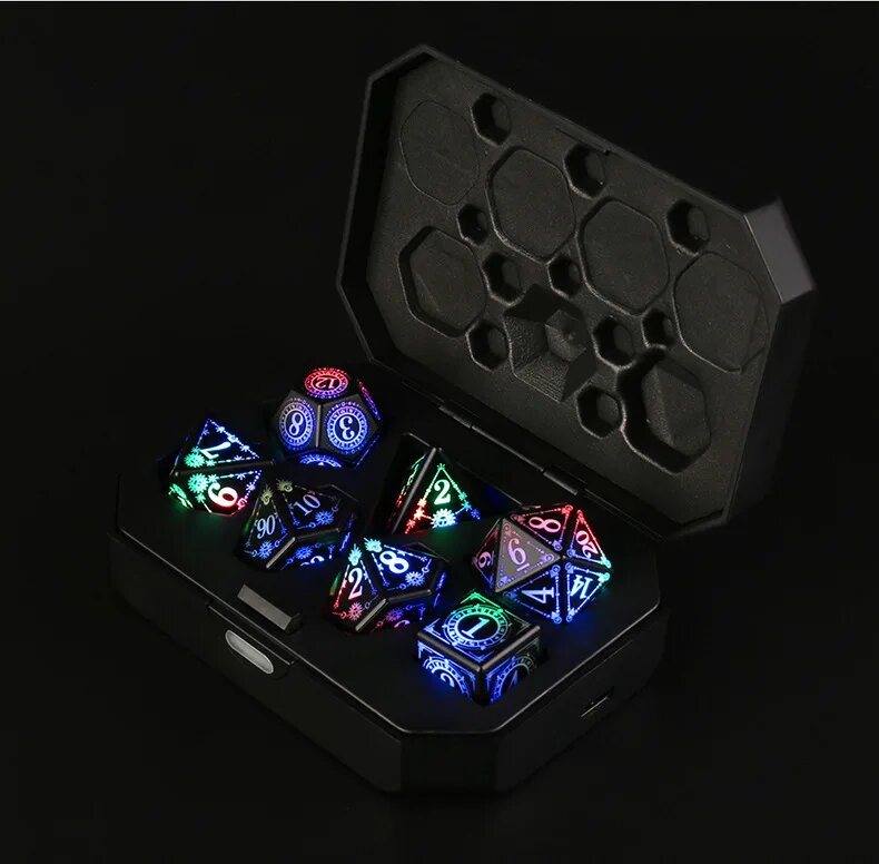 Светящиеся кости DND LED 7 шт.