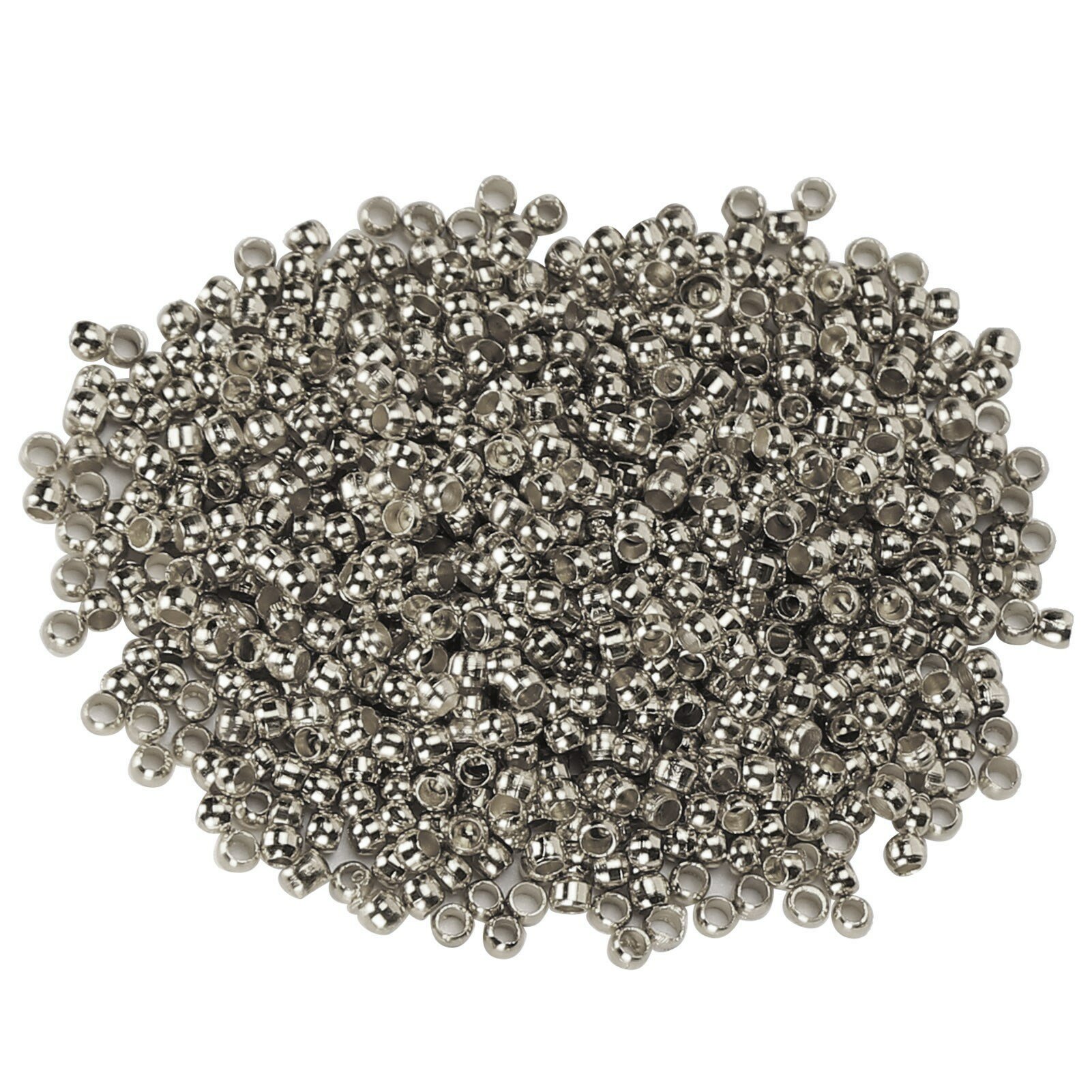 500 шт. круглых бусин-прокладок Crimp Beads Loose Stopper Terminators Tips for Bracelet Placage de platine