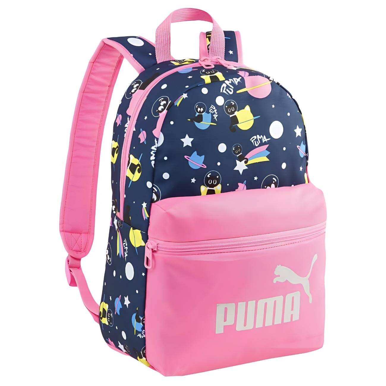 Рюкзак женский PUMA PHASE тканевый малого размера, pink & blue, S EU