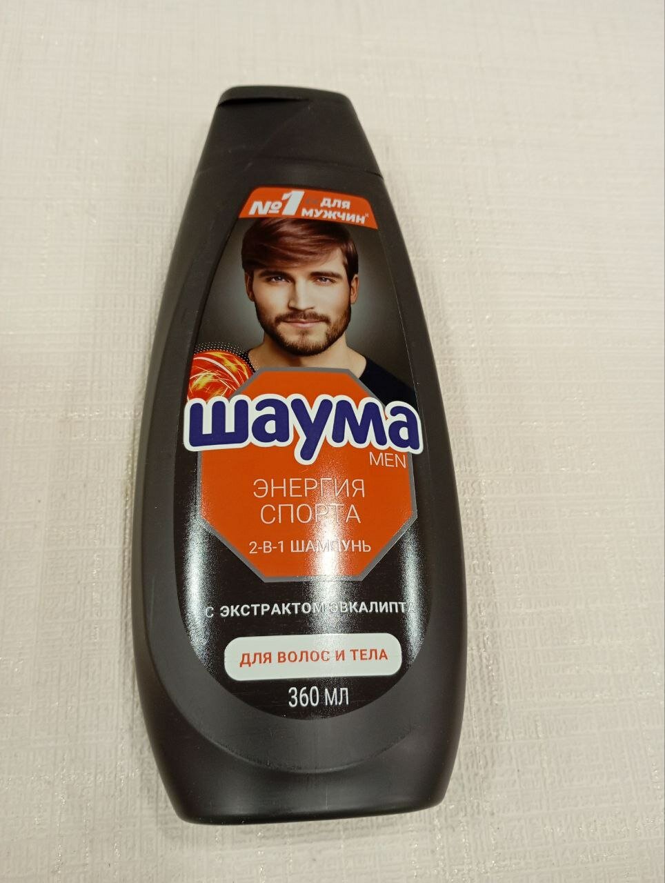 Шаума Men Шампунь Энергия спорта 2в1, 360 мл
