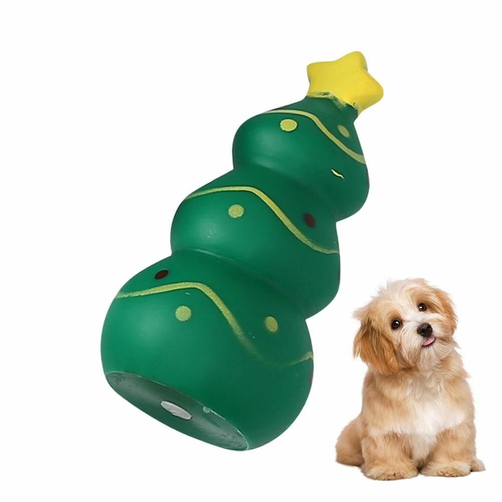 Интерактивная игрушка для собак Бобёр с резиновым жевательным блоком, пищалкой и пушистым хвостом, подходит для щенков и взрослых собак мелких и средних пород