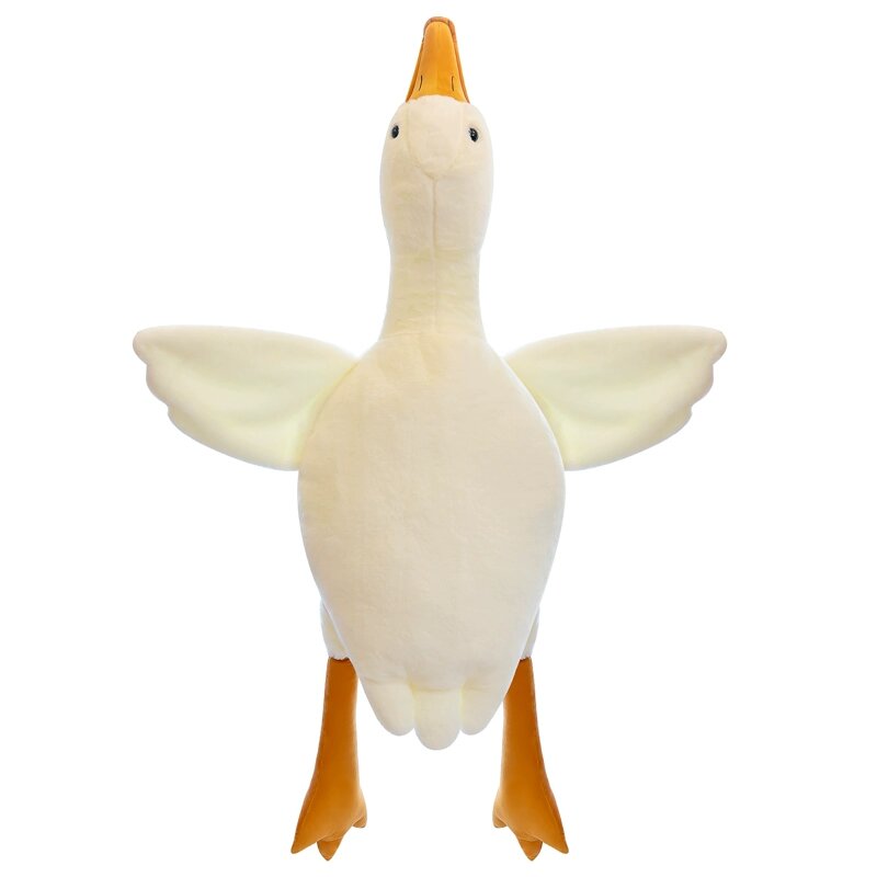 Интернет-сенсация: большая белая подушка-гусь, длинная подушка, милая большая плюшевая игрушка-гусь, мягкая утка для