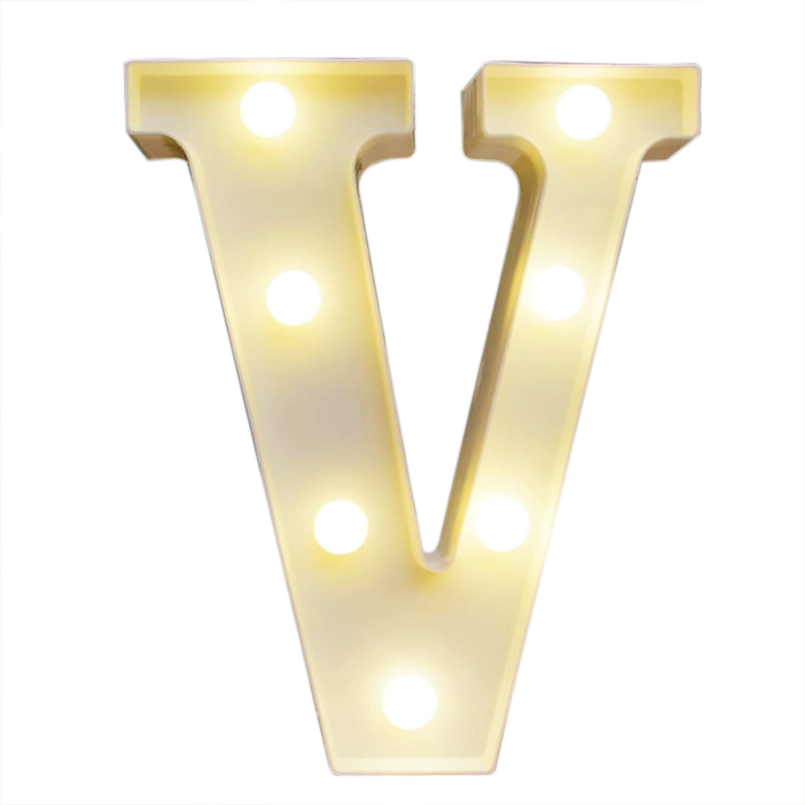 Лампа-буква с LED-освещением, стоящая, с лампочками, ночная лампа, теплый белый, постоянный яркий свет, питание от 2 * АА батарей, водонепроницаемость IP54, для дня рождения, Рождества, свадьбы, дома, вечеринки, бара, материал ПВХ, высота 220мм, ширина