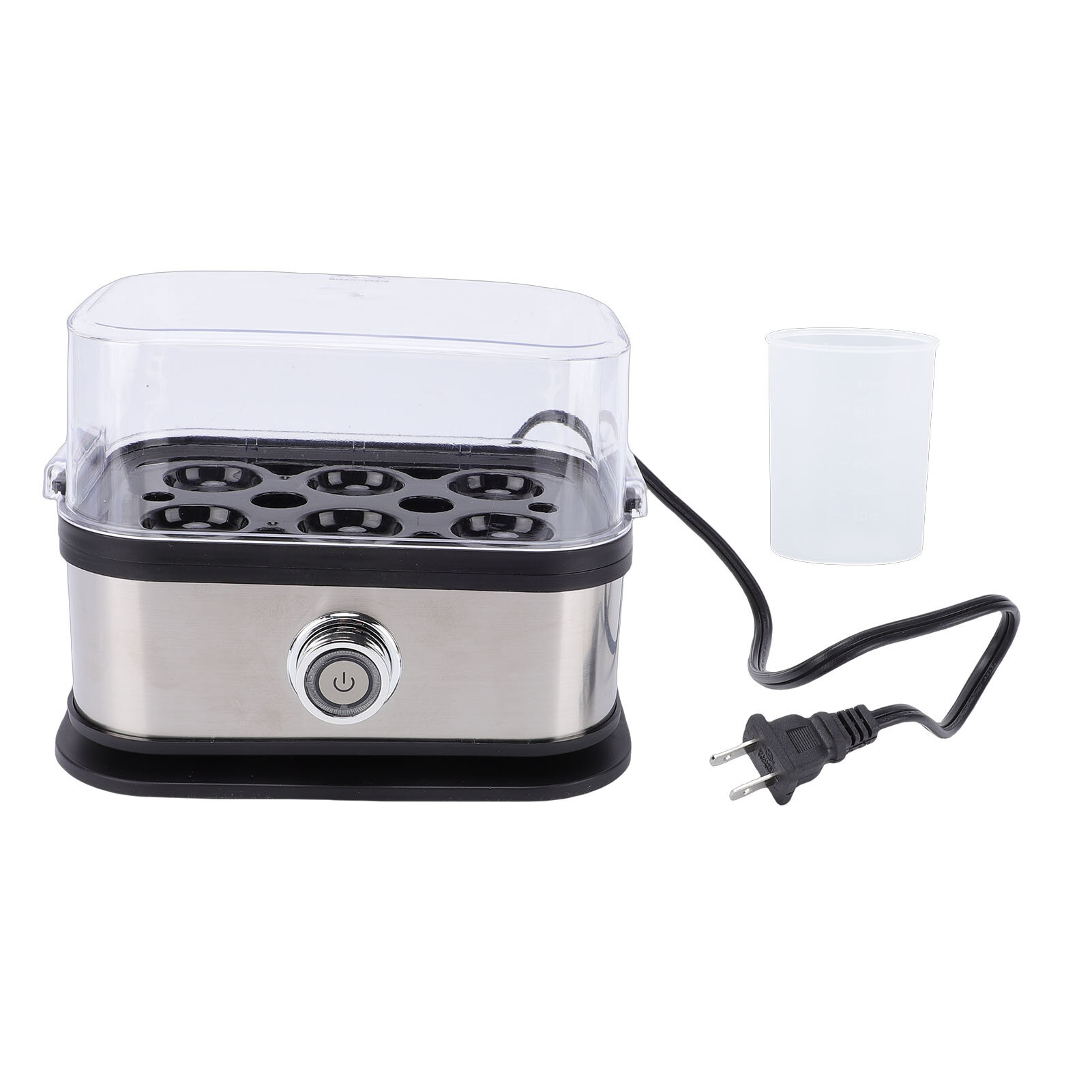 Яйцеварка электрическая, емкость на 6 яиц, мягкая, средняя, сваренная вкрутую, яйцеварка-пашот, браконьер с мерным стаканом