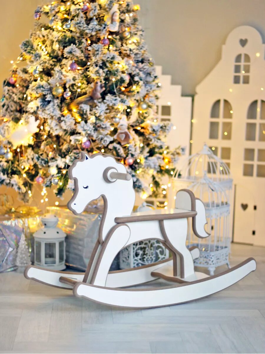 Лошадка качалка «Пони» деревянная
