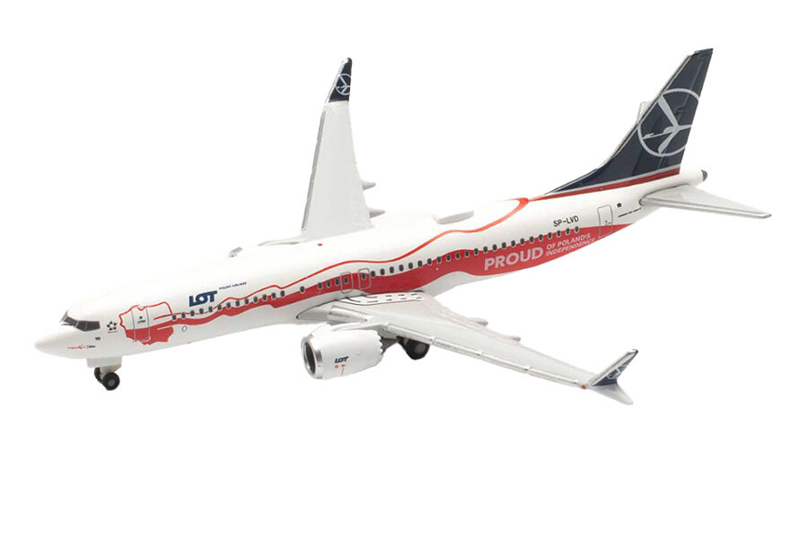 Herpa (Херпа) Модель самолета Boeing 737 MAX 8 "Гордость независимости Польши" LOT