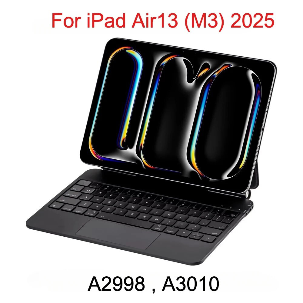 Волшебная клавиатура с подсветкой для iPad 11 2025 Air11 Air13 M3 2025 Pro11 Pro13 2024 M4 Air13 M2 iPad 10th Pro 11 12.9 Funda Keyboard