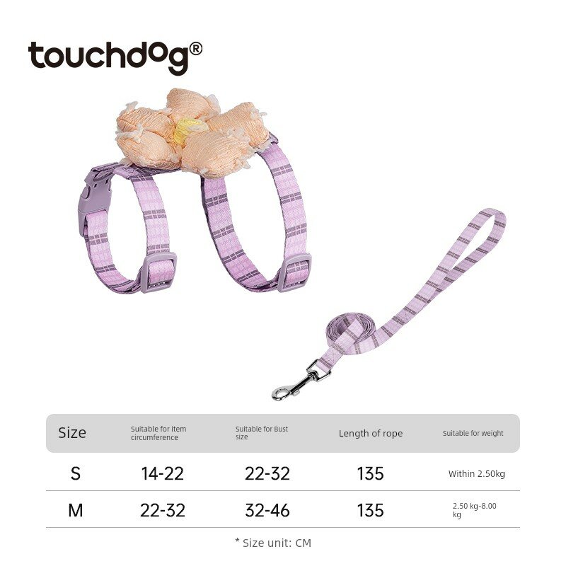 Шлейка-поводок Touchdog для котят, предотвращающая побег, специальная шлейка для прогулок с кошками на улице.