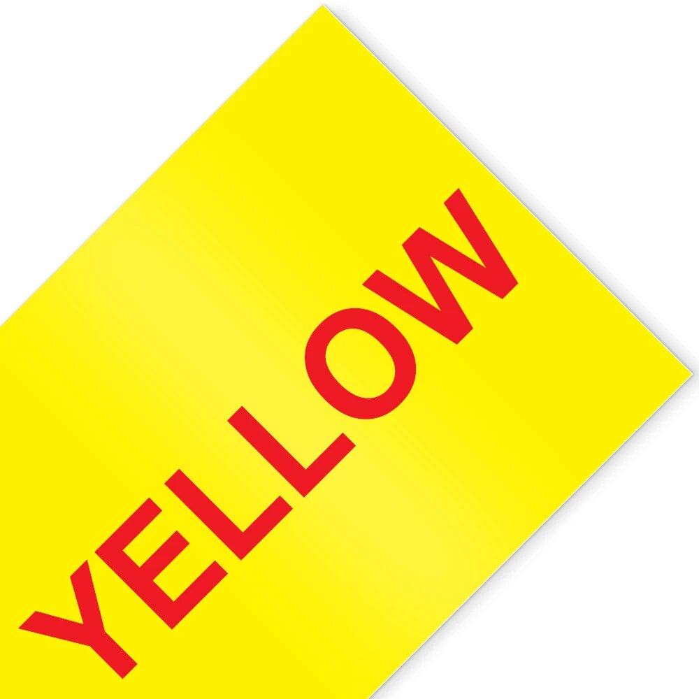 Лента для принтера 12 мм Red on Yellow ABCOLOR