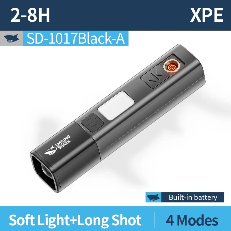 Фонарь SMILING SHARK SD-1017 SD-1017-Black-A