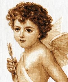 Набор для вышивания крестом "Амур" 4-14, 23х29 см, Алиса