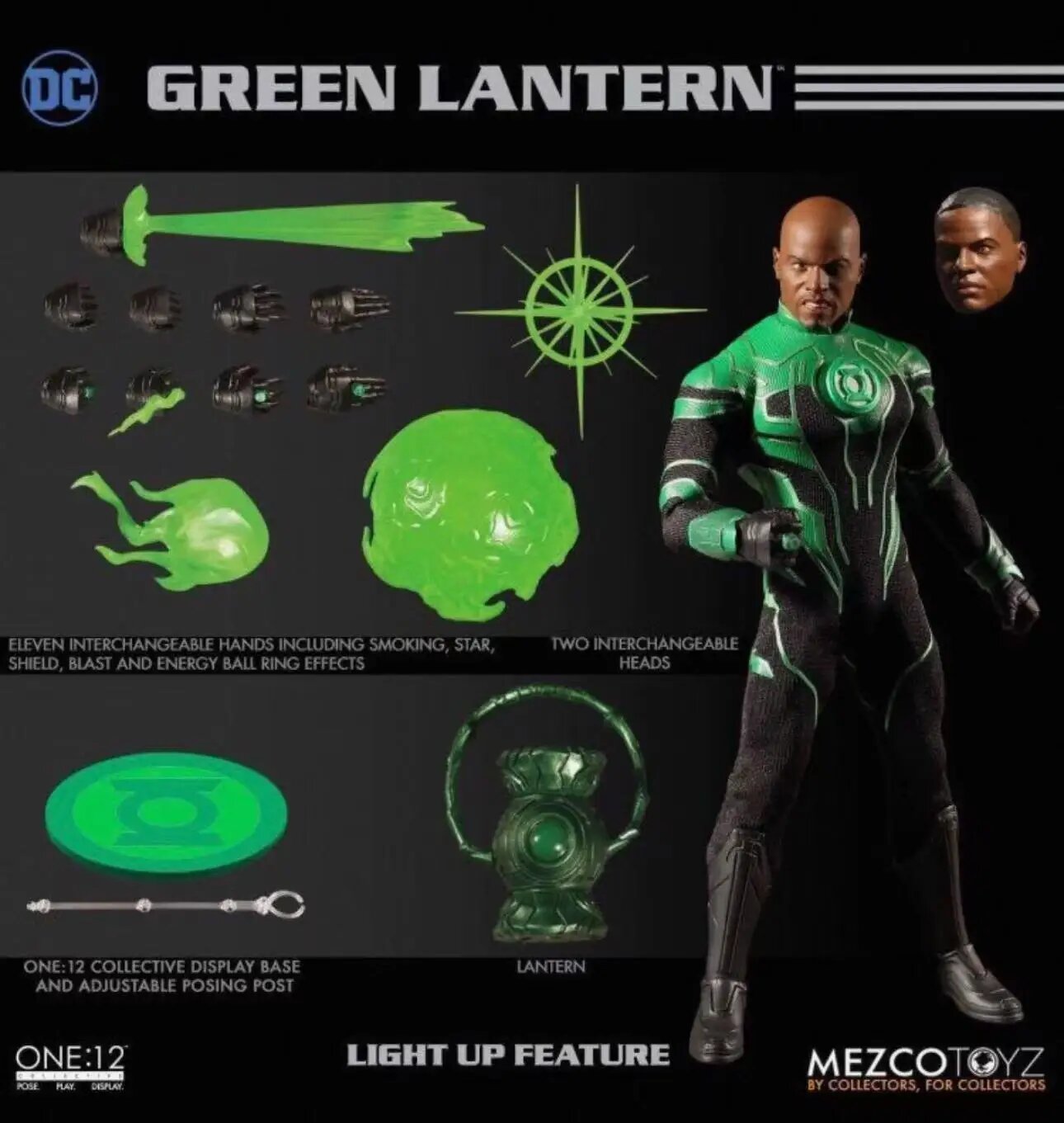 Фигурка Mezco Green Lantern John Stewart 1/12