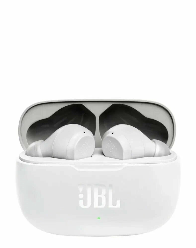 Наушники беспроводные JBL Wave 200 с микрофоном, внутриканальные, белые