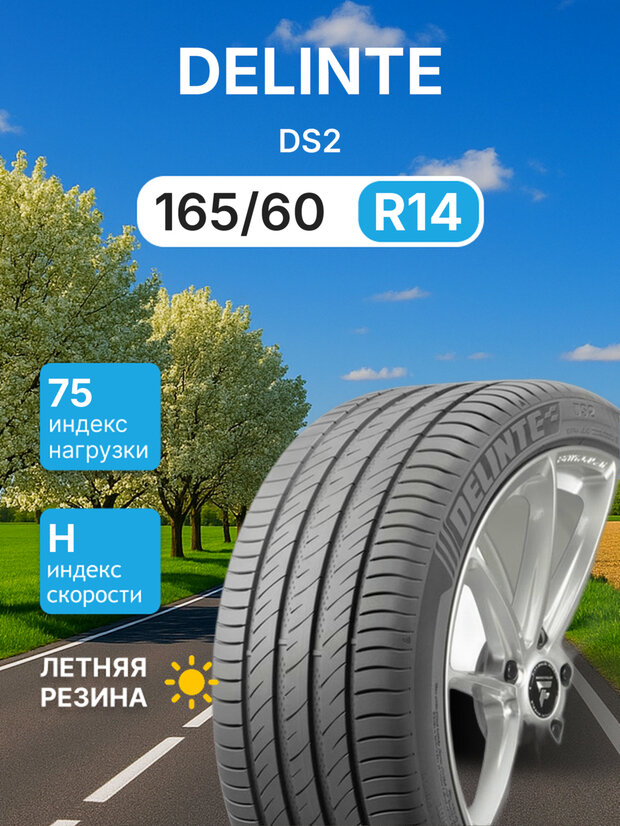Летняя шина Delinte DS2 165/60 r14 75H