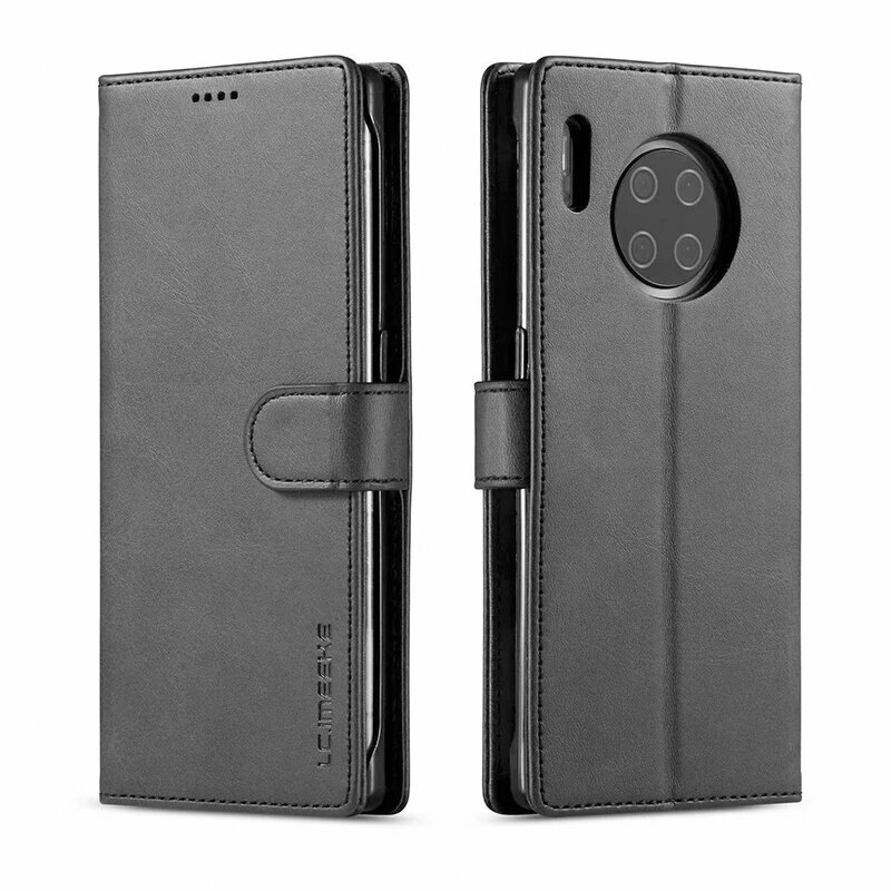 Складной чехол для Huawei Mate 30E Pro - Защитный противоударный чехол в цвете черный