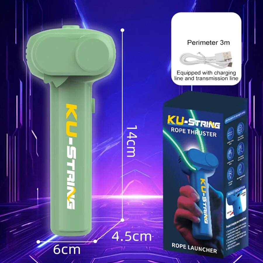 KU-STRING Ропе Трастер - игрушка для запуска веревки, green