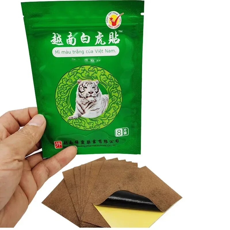 Вьетнамский белый тигровый бальзам, пластырь для лечения ревматоидного артрита, обезболивающий пластырь для суставов, шеи, спины, тела, мышечной боли, наклейка 발 изменений
